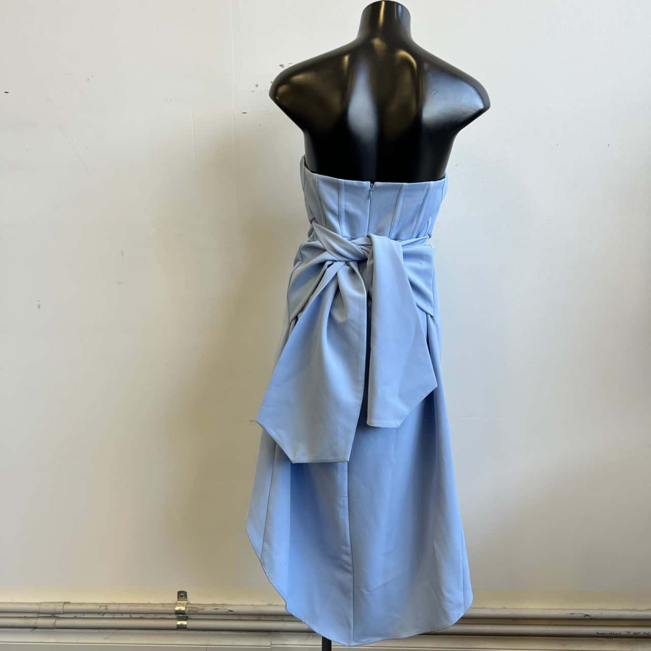 BNWT Derma Department Womens Size 14 Strapless Cocktail Dress Blue (s)
