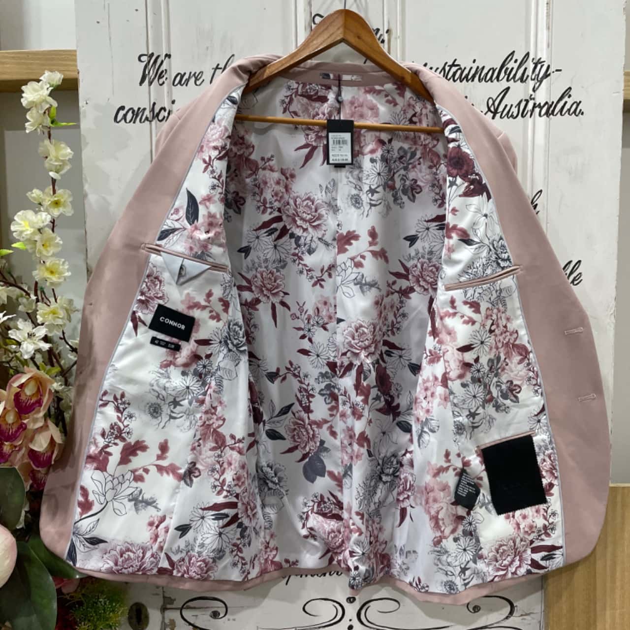 Conner Brand BNWT RRP $139.99! Mens Size 42 Blazer / Suit Jacket Floral ...