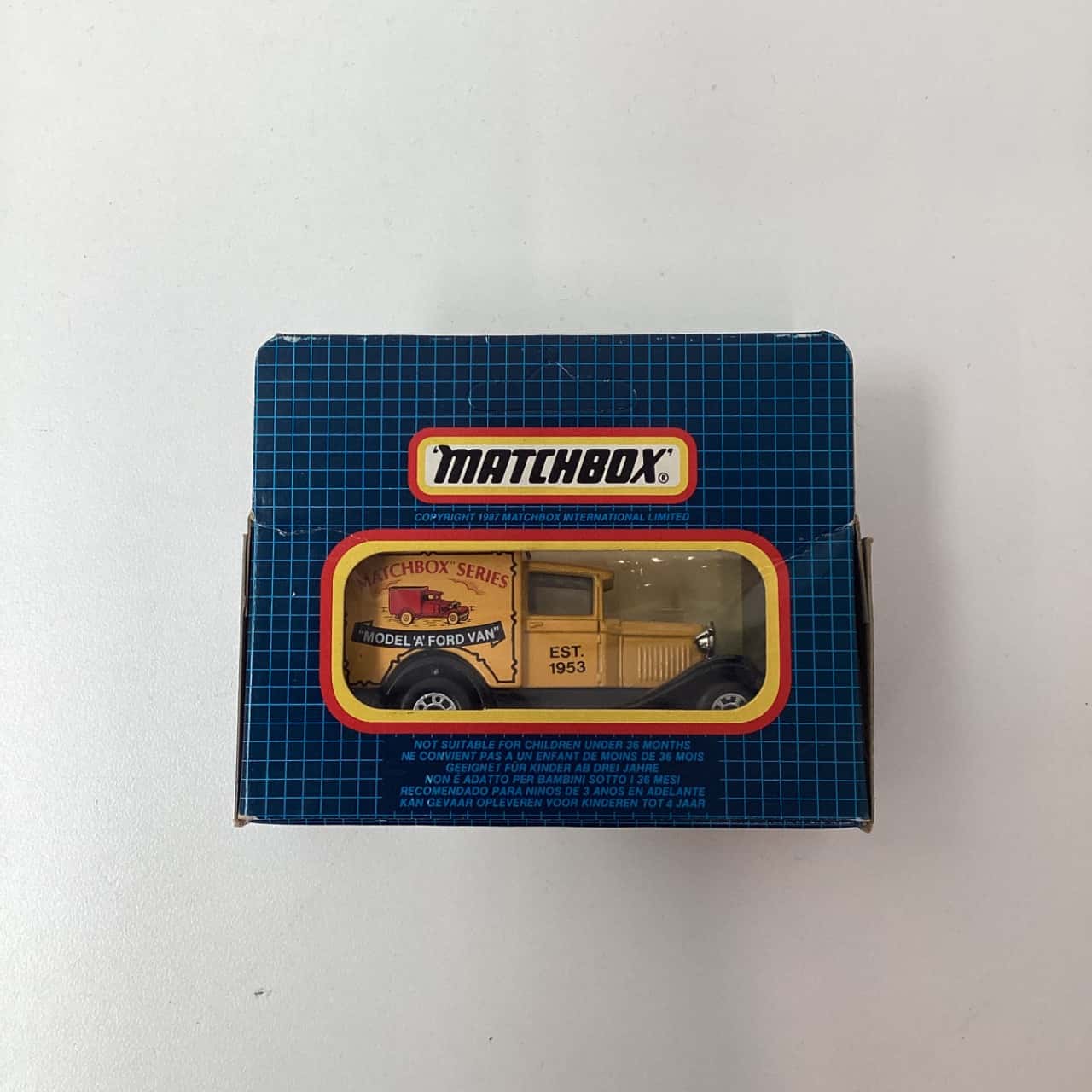 Matchbox Model A Ford Van yellow