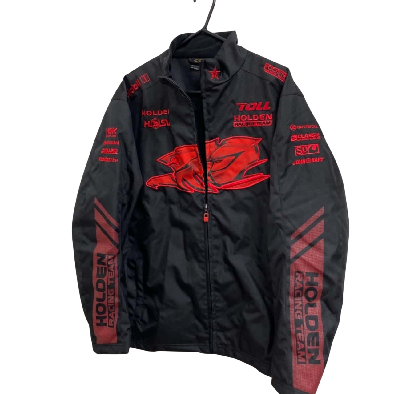 Mens Size L Black / Pattern / Red logo Holden racing team jacket (s)