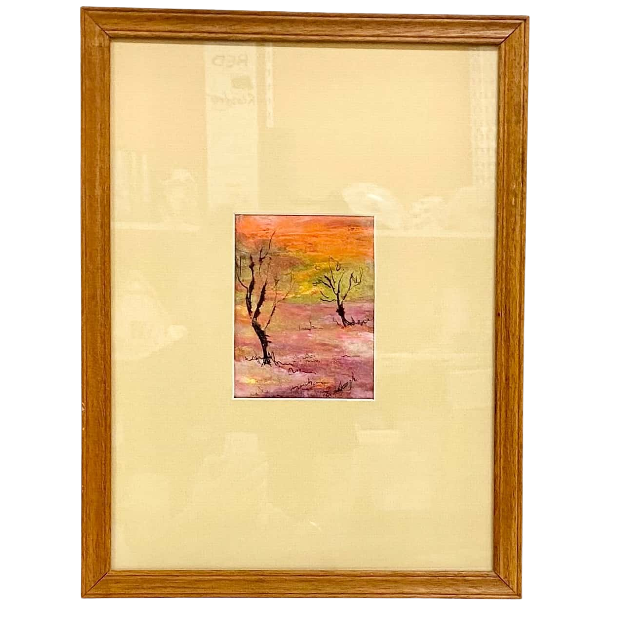 Framed Ink Sunset 44cm x 34cm- just beautiful