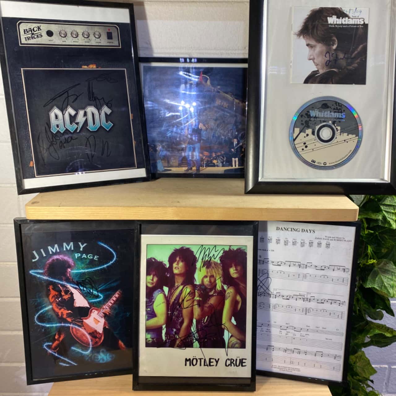 6 Signed Classic Rock Frames(s)