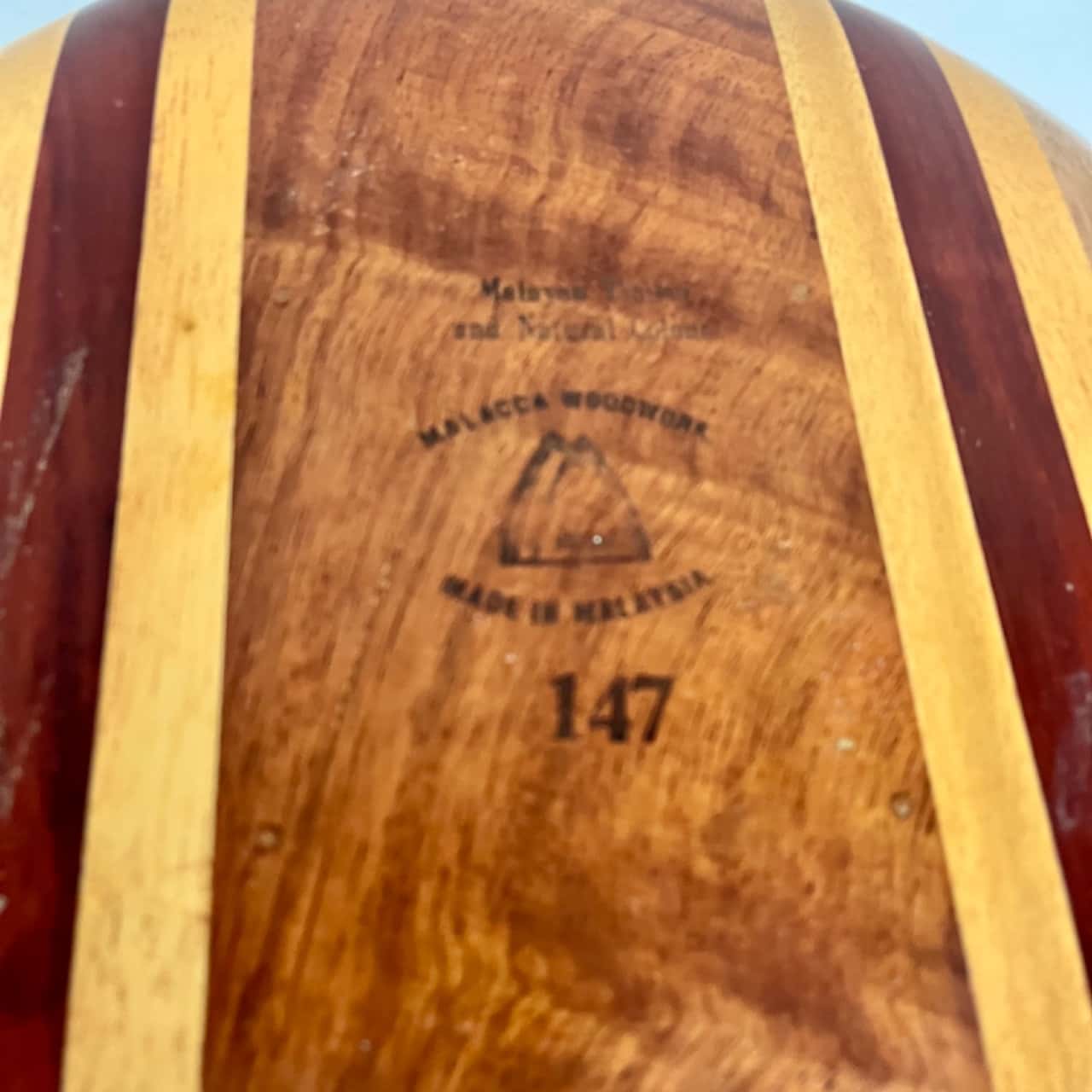 Malayan Timber handcrafted large bowl with 2 smaller bowls (s)