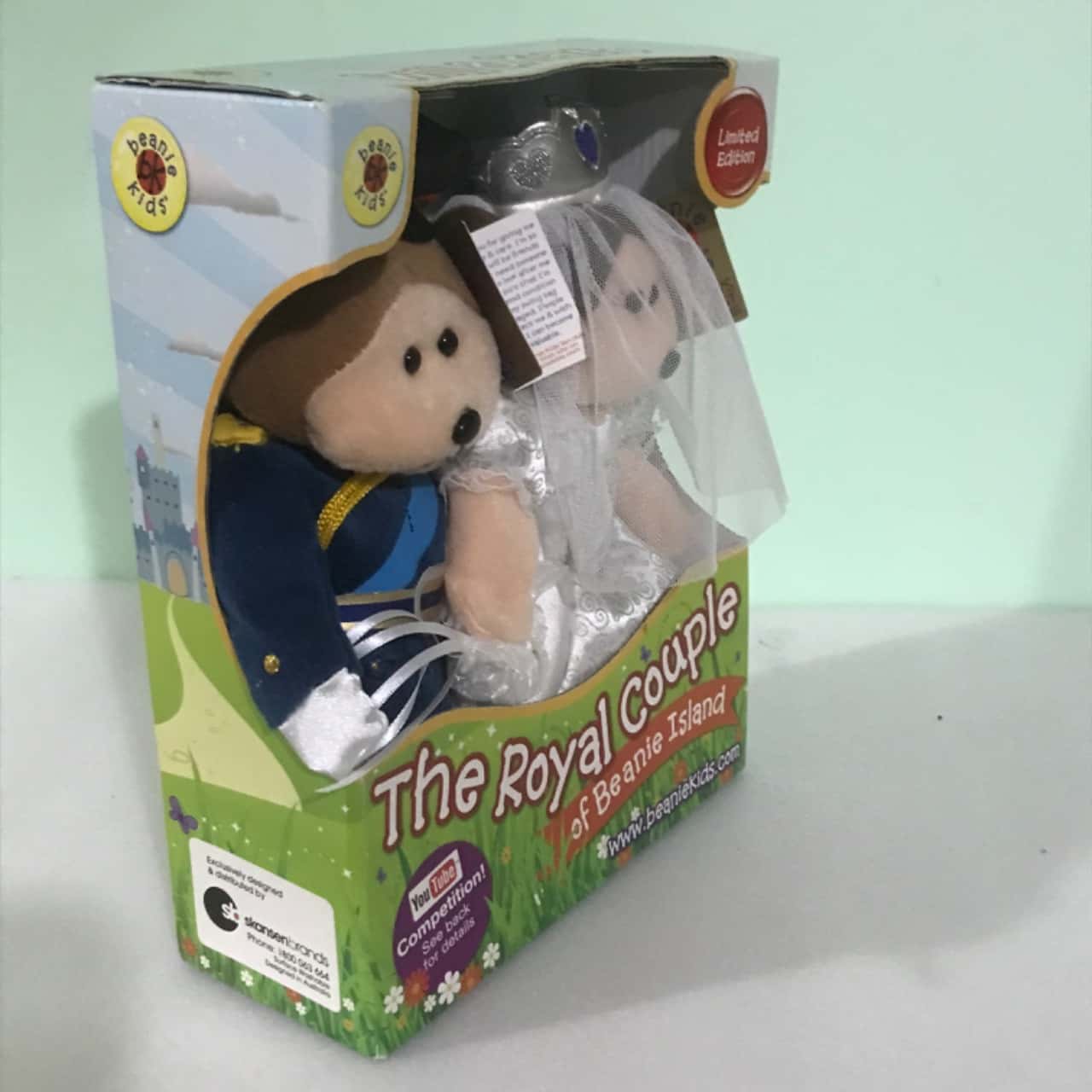 BNIB Beanie Kids The Royal Couple Will & Kate Plush Limited Edition ...