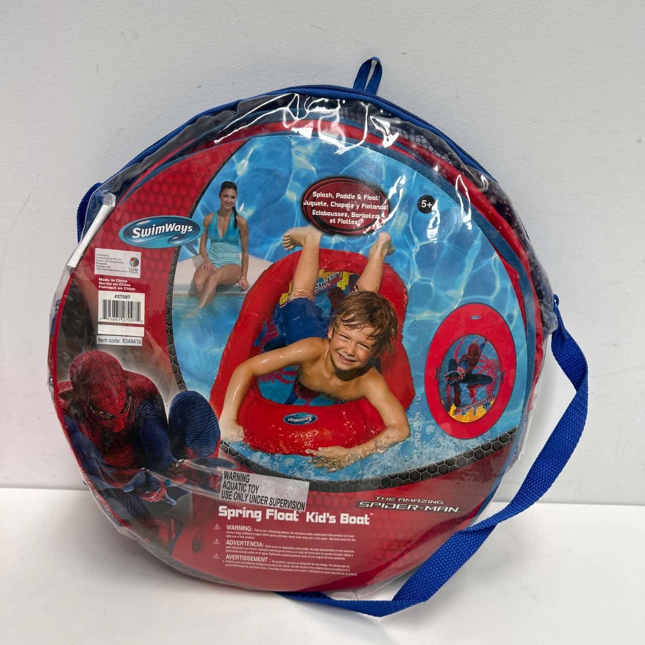NEW - Swimways Spiderman Spring Float Kids Boat
