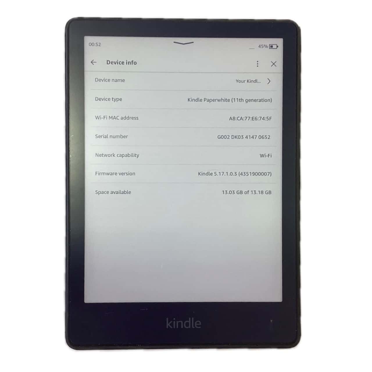 Kindle Paperwhite 11th Generation eReader Working(s)