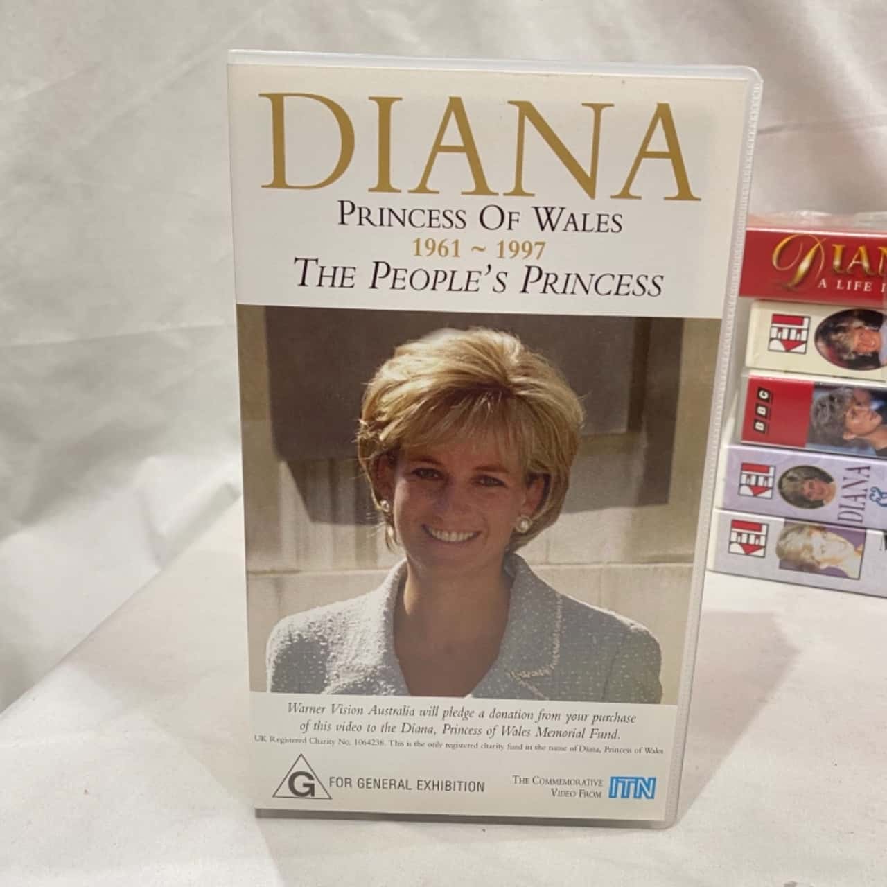 PRINCESS DIANA 6 VHS Bundle Lot Set Royal Family Windsor Fashion Retro ...
