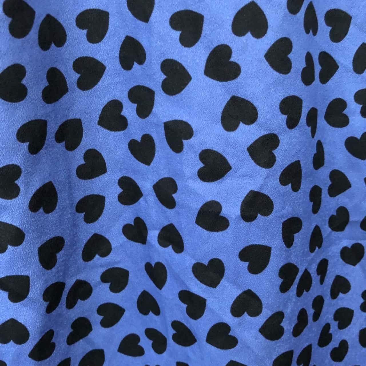 Tokito - Sapphire Blue Heart Cap Sleeve Blouse Size 8(s)