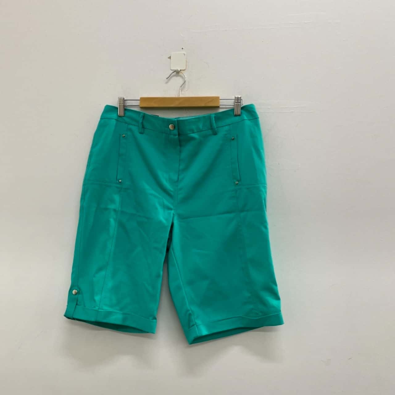 Maggie T Womens Size 14 Shorts Green (s)