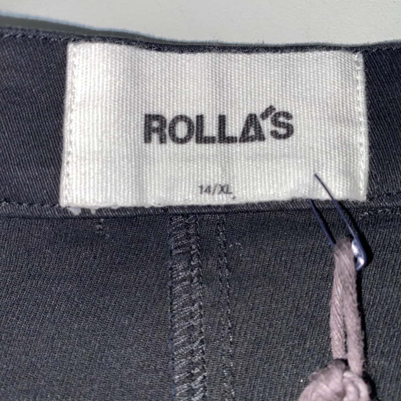 Rollas Womens Size 14 / XL Denim / Maxi Skirt Black