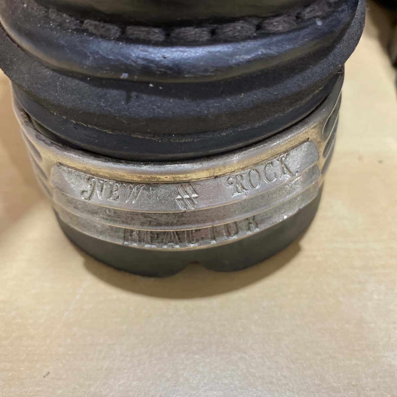 New Rock Reactor Mens Size 47 Mid Calf Boots Black