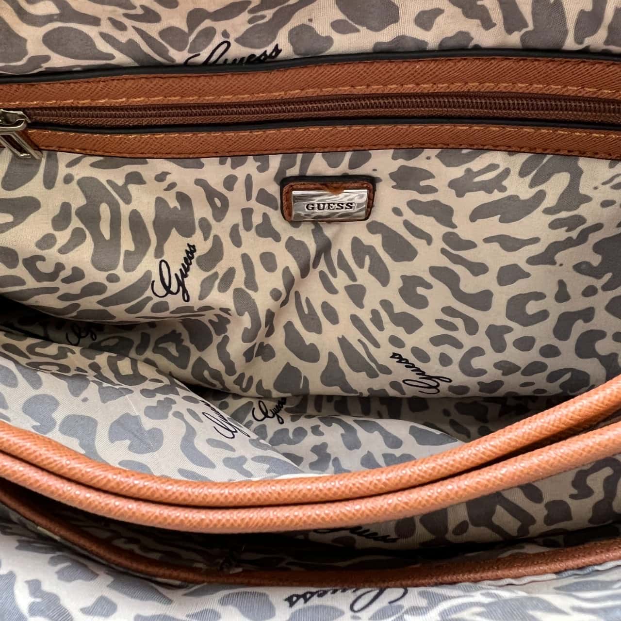 Guess Womens Denim Shoulder Bag Blue (s)