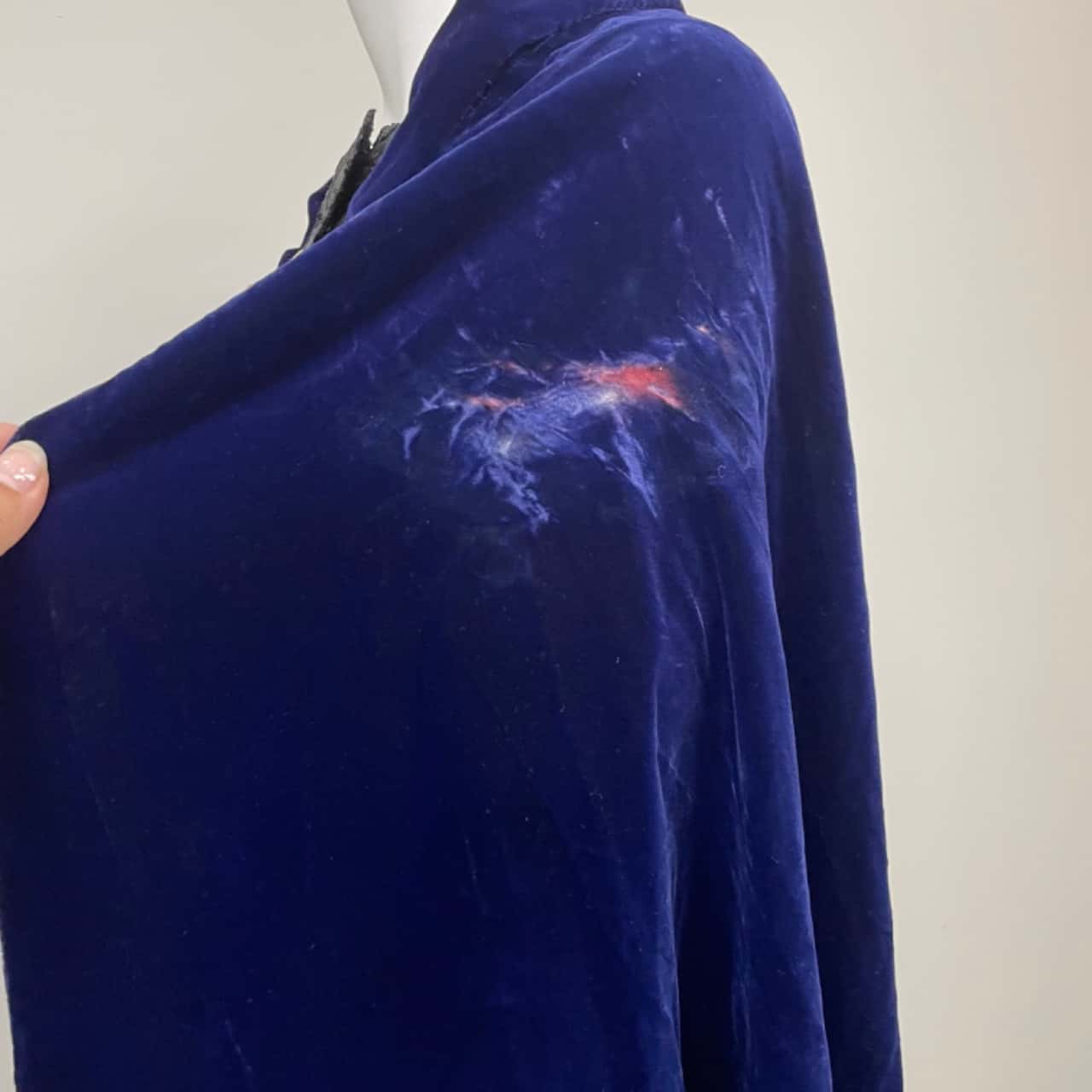 Royal Blue costume Cape with Hearts