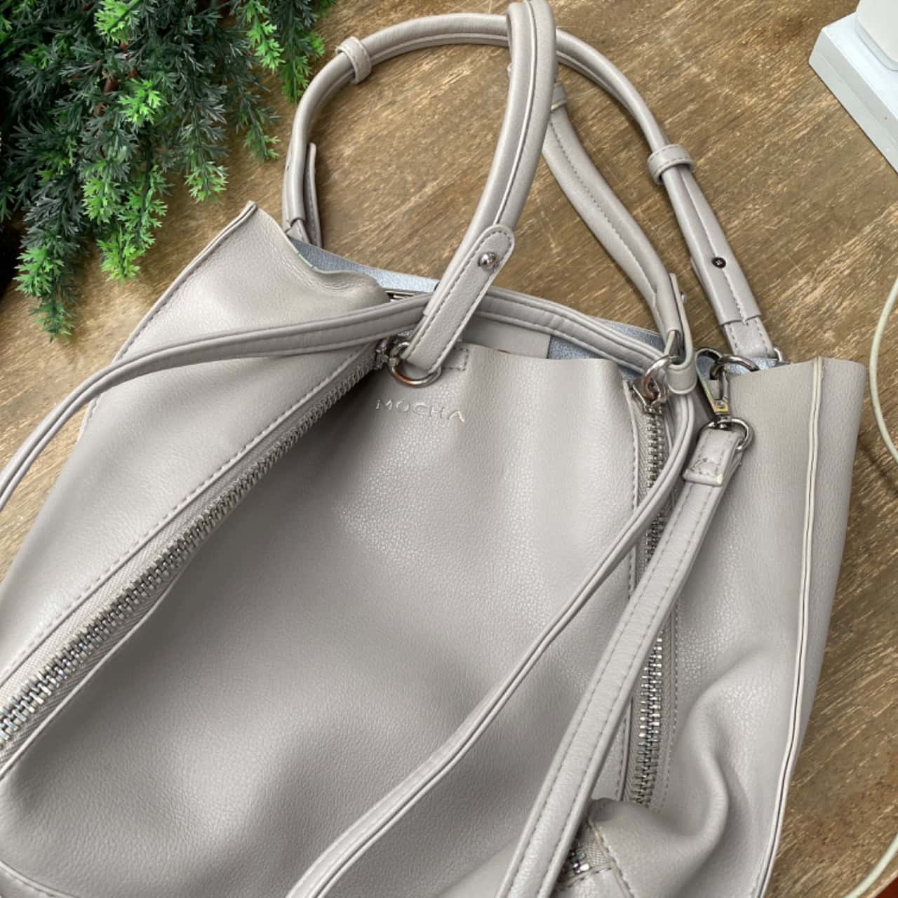 Mocha grey handbag (s)