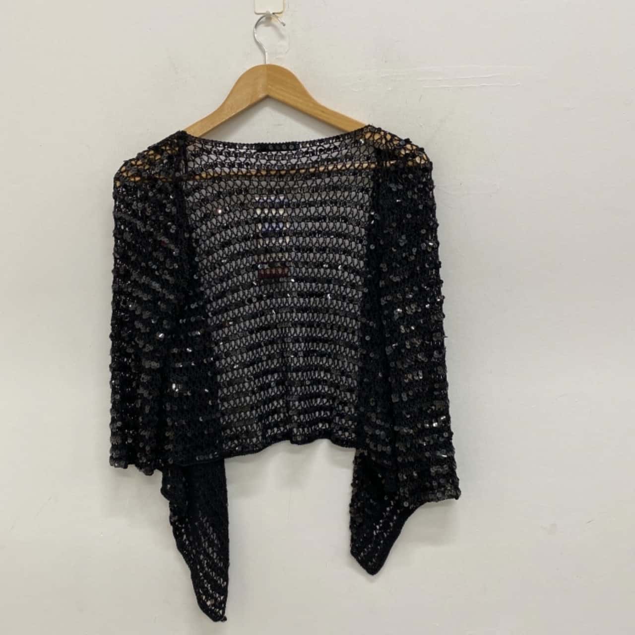 Marks & Spencer Womens Size 8 Pullover Black Sequins (s)