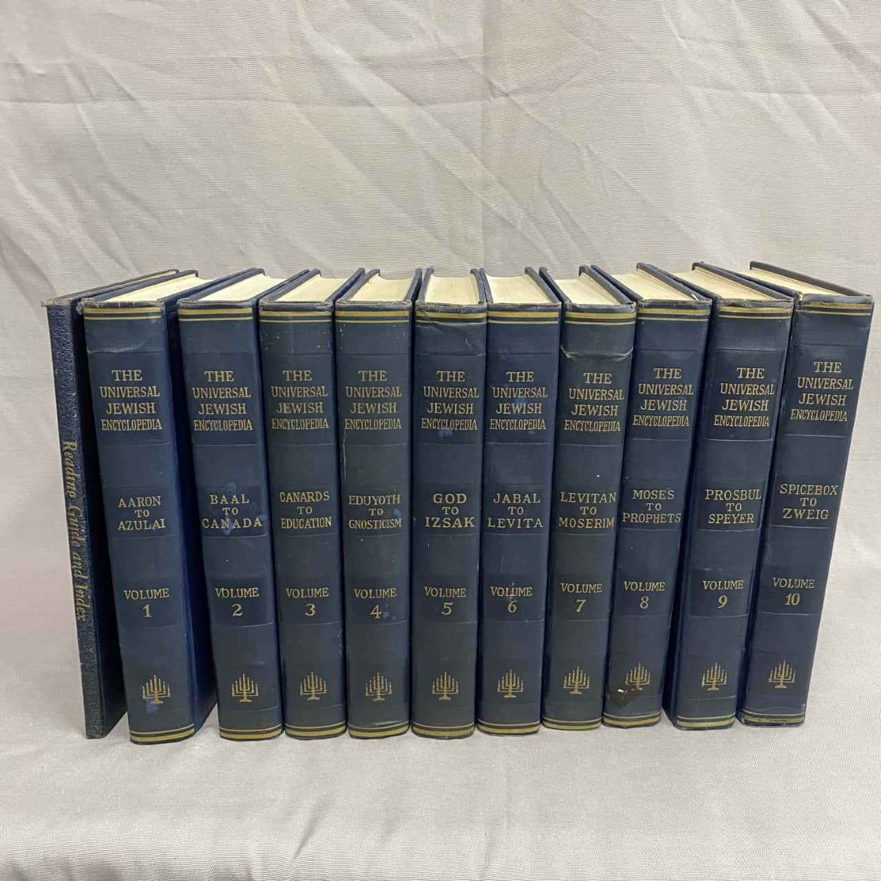 HUGE PRICE DROP !RARE COMPLETE Universal Jewish Encyclopedia 1944 - 10 ...