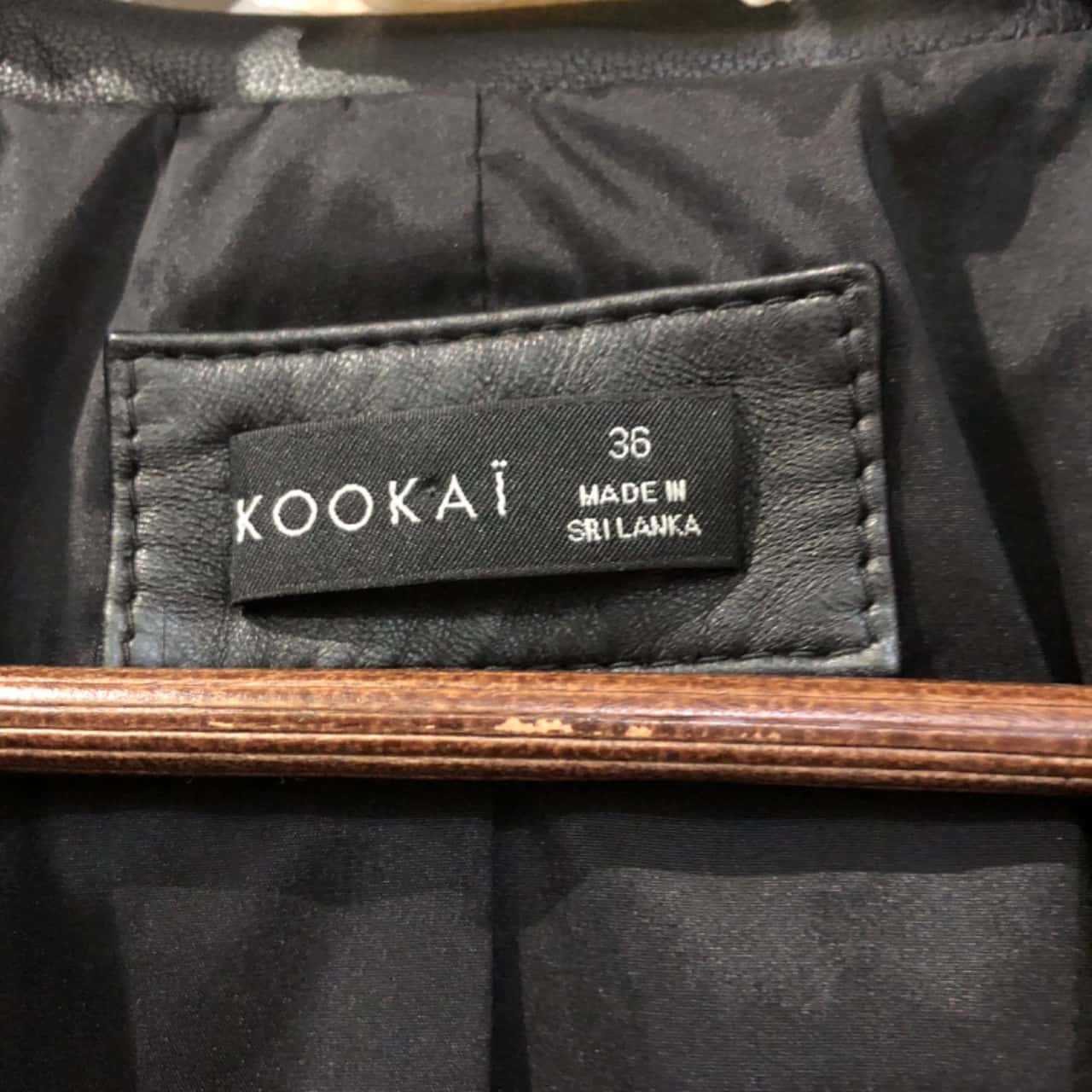 Kookai Size eur36 Biker Jacket Black