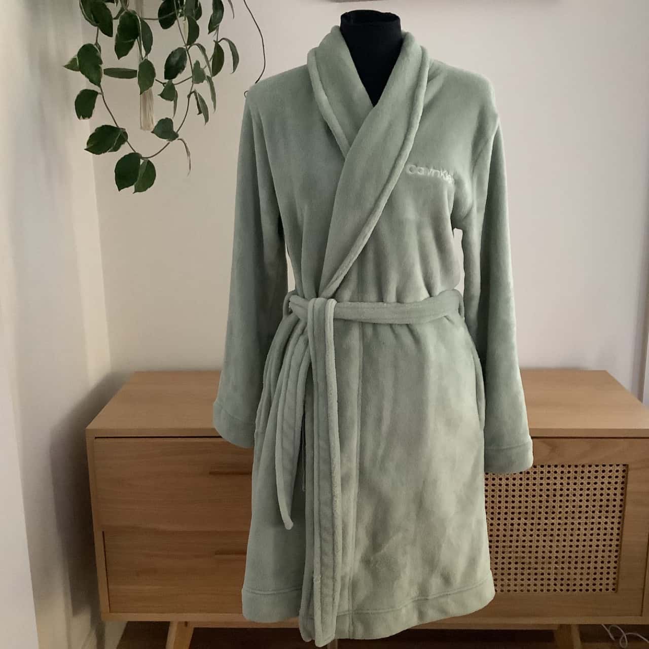 Calvin Klein Sage Green Robe. Size S / XS (s)