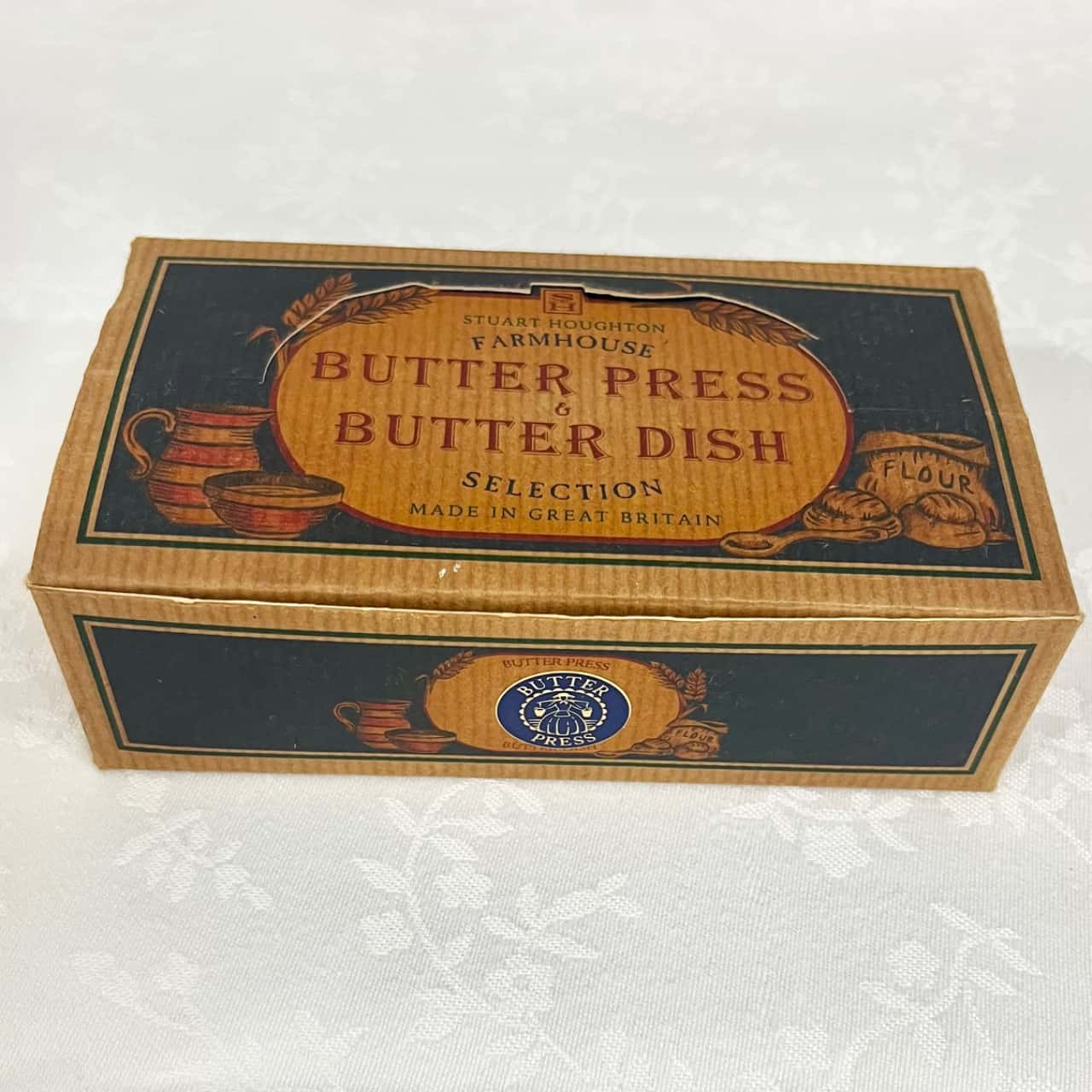 Farmhouse Made in Great Britain Butter Press & Butter Dish (s)