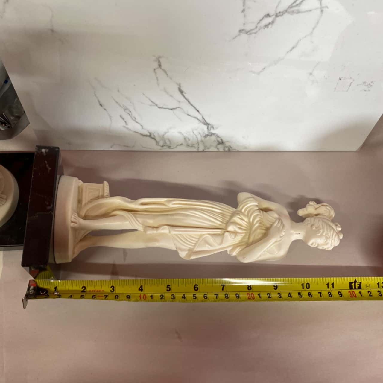 Vintage white Italian style statue(s)