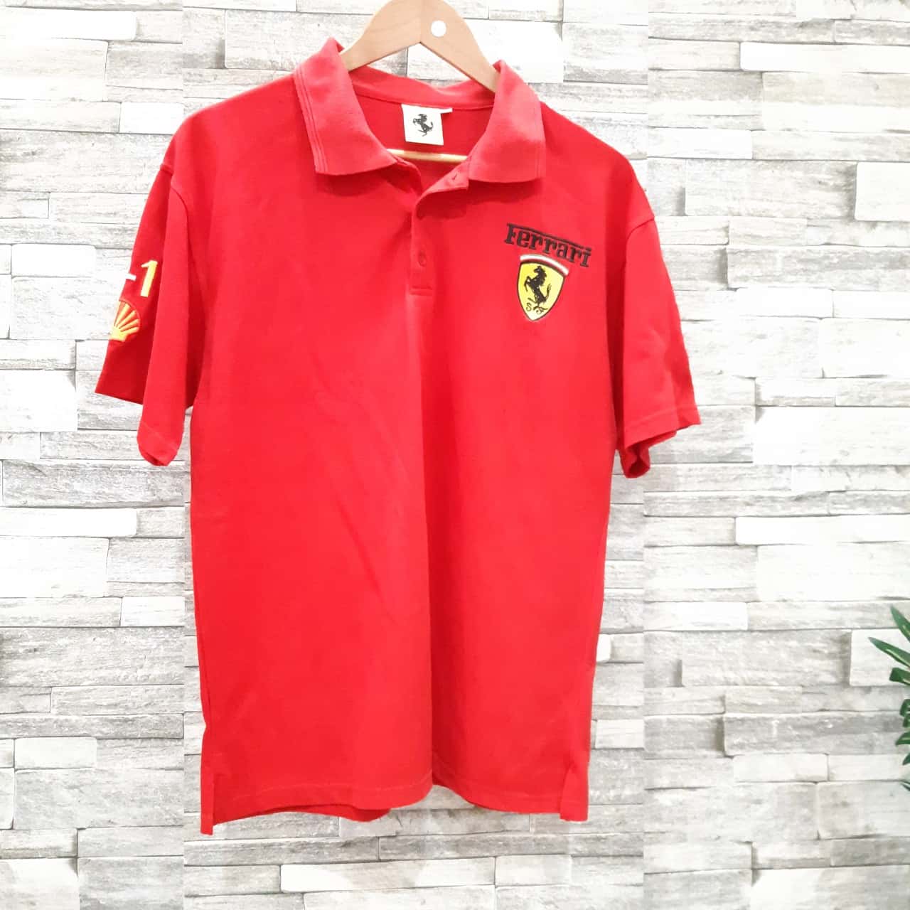 Ferrari Mens Size XXL Polo Shirt Multicoloured / Red (s)