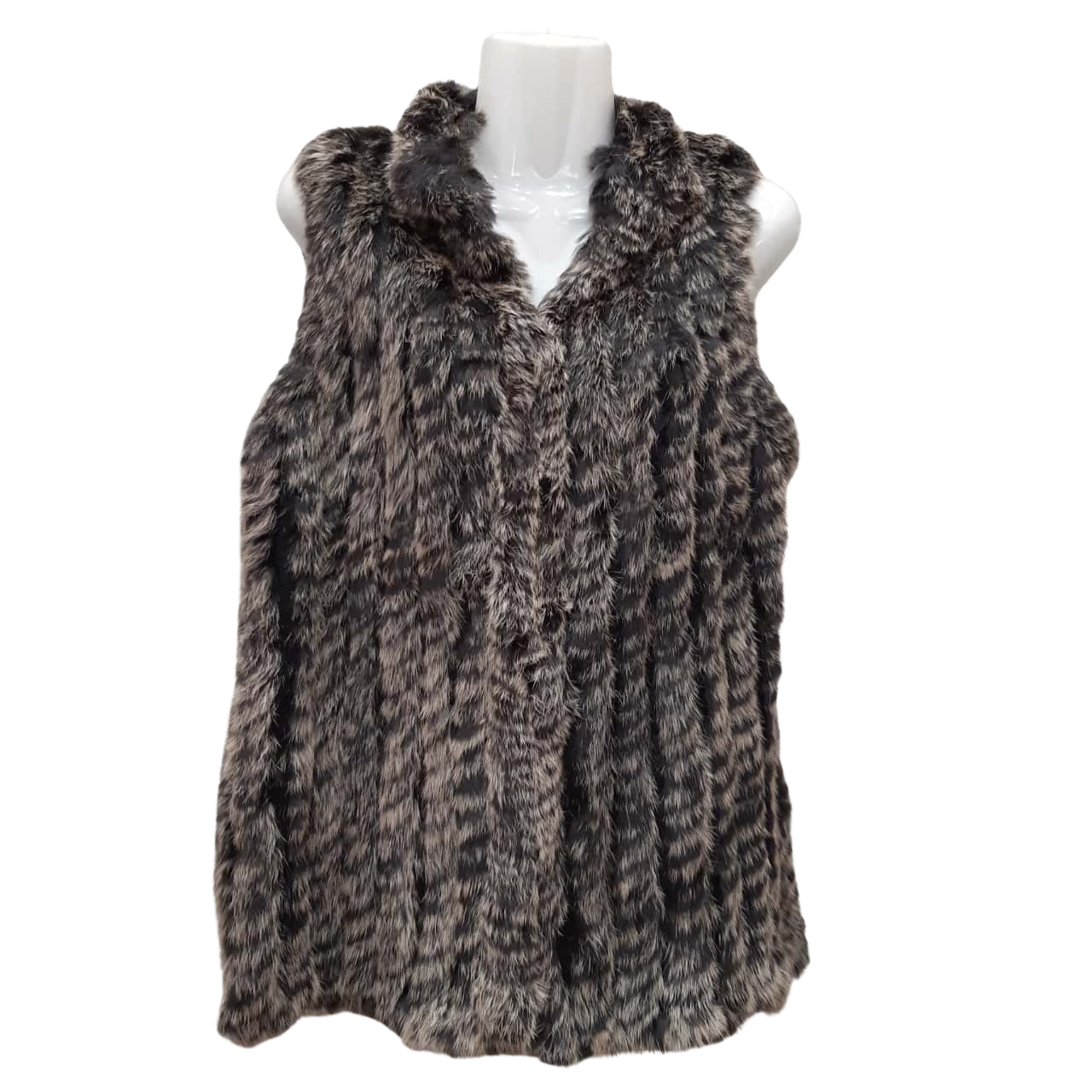 Caju Womens Size S Real Fur Jacket Rabbit