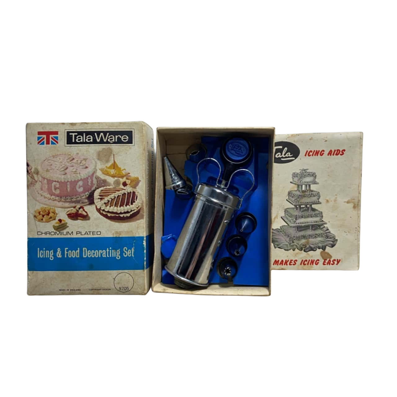 Vintage Tala Ware Icing and Food Decorating Set - Chromium Plated