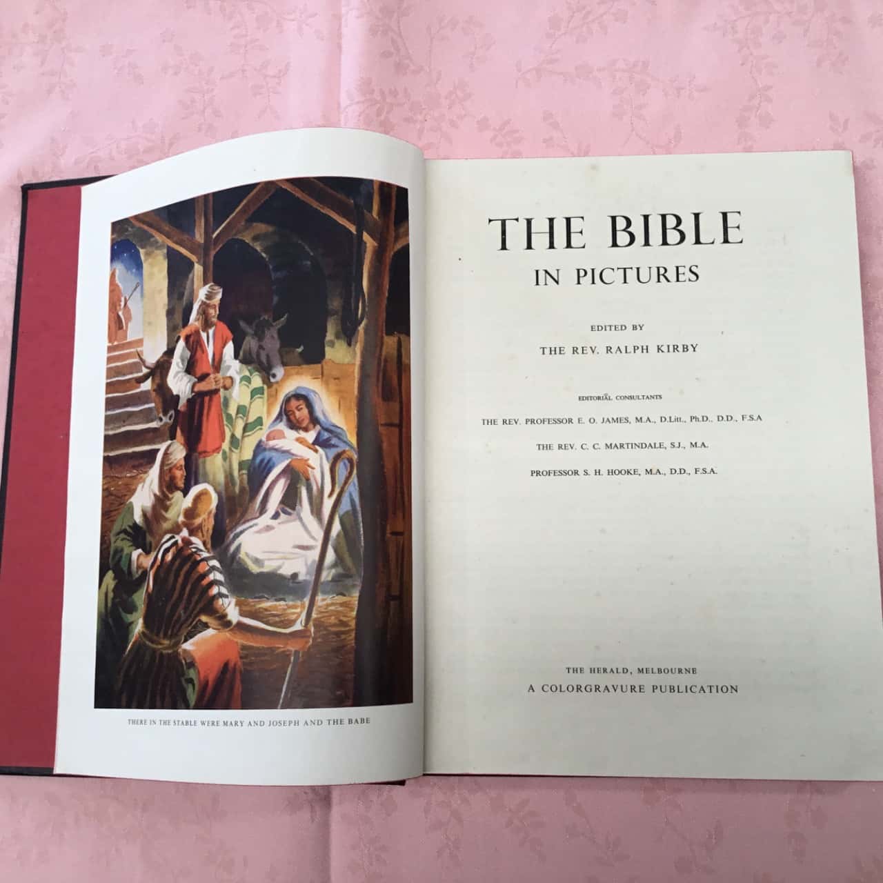 Vintage The Bible In Pictures - Edited By The Rev. Ralph Kirby
