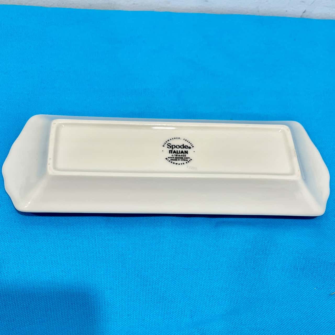 Spodes Italian Blue n White Sandwich Tray- in original box