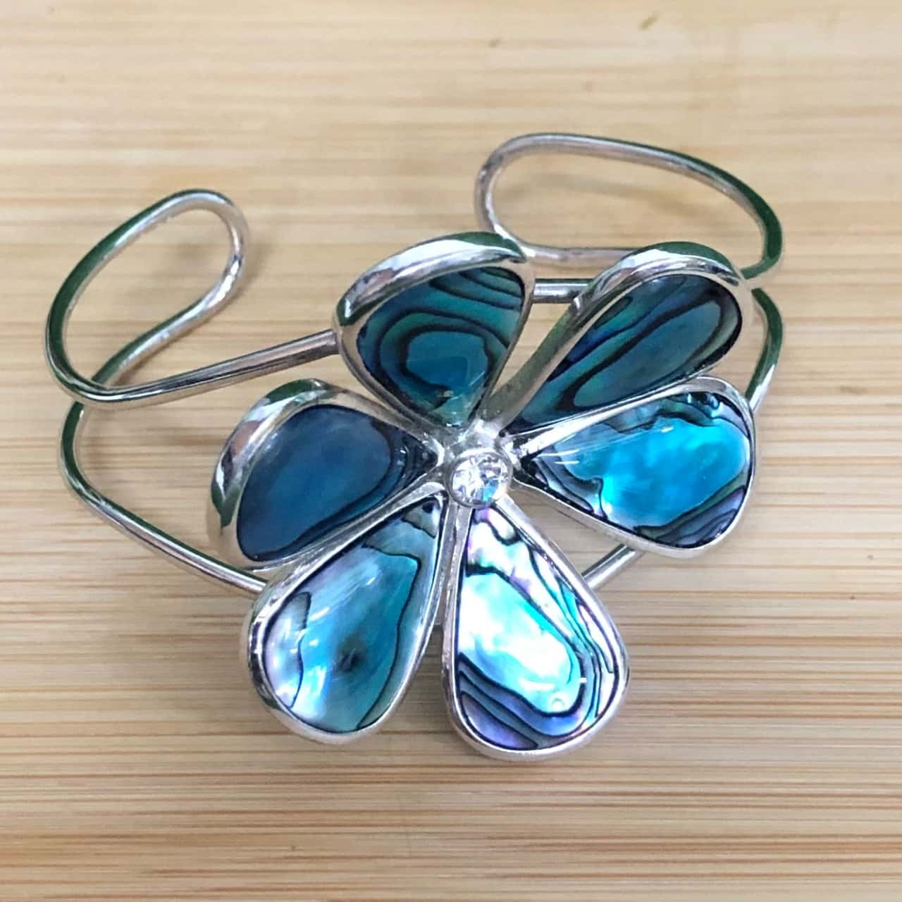 Paua Shell Flower Design Bracelet (s)