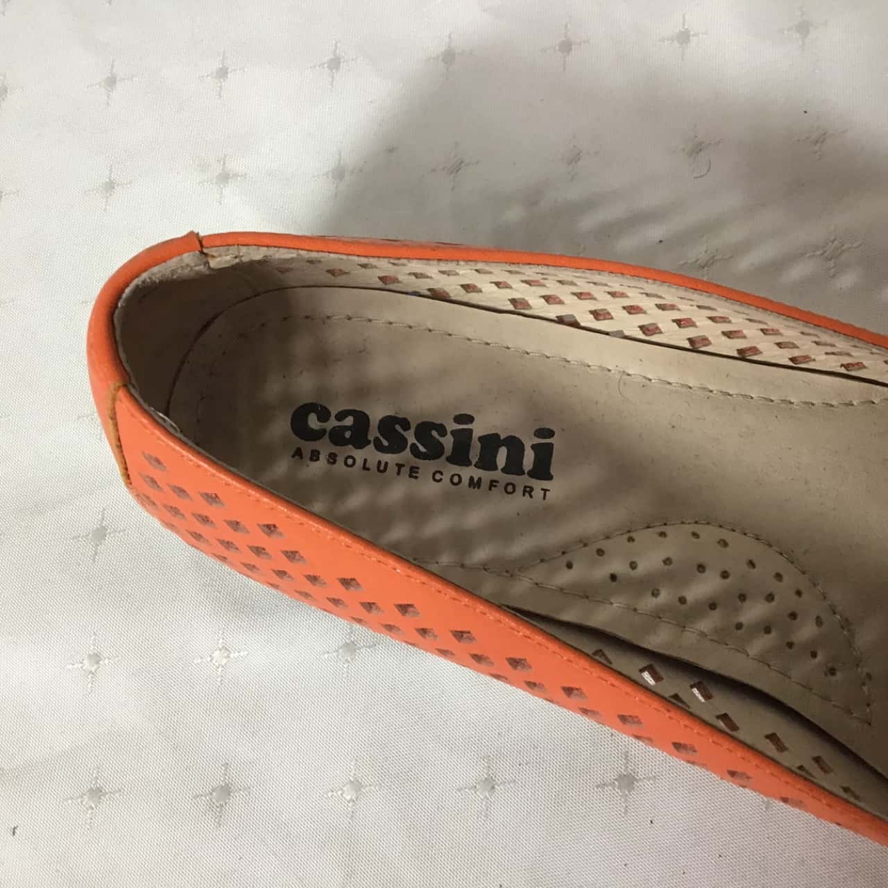 Cassini Womens Size 39 Orange / Cut-out Casual Slip-on Shoes(s) - Used ...