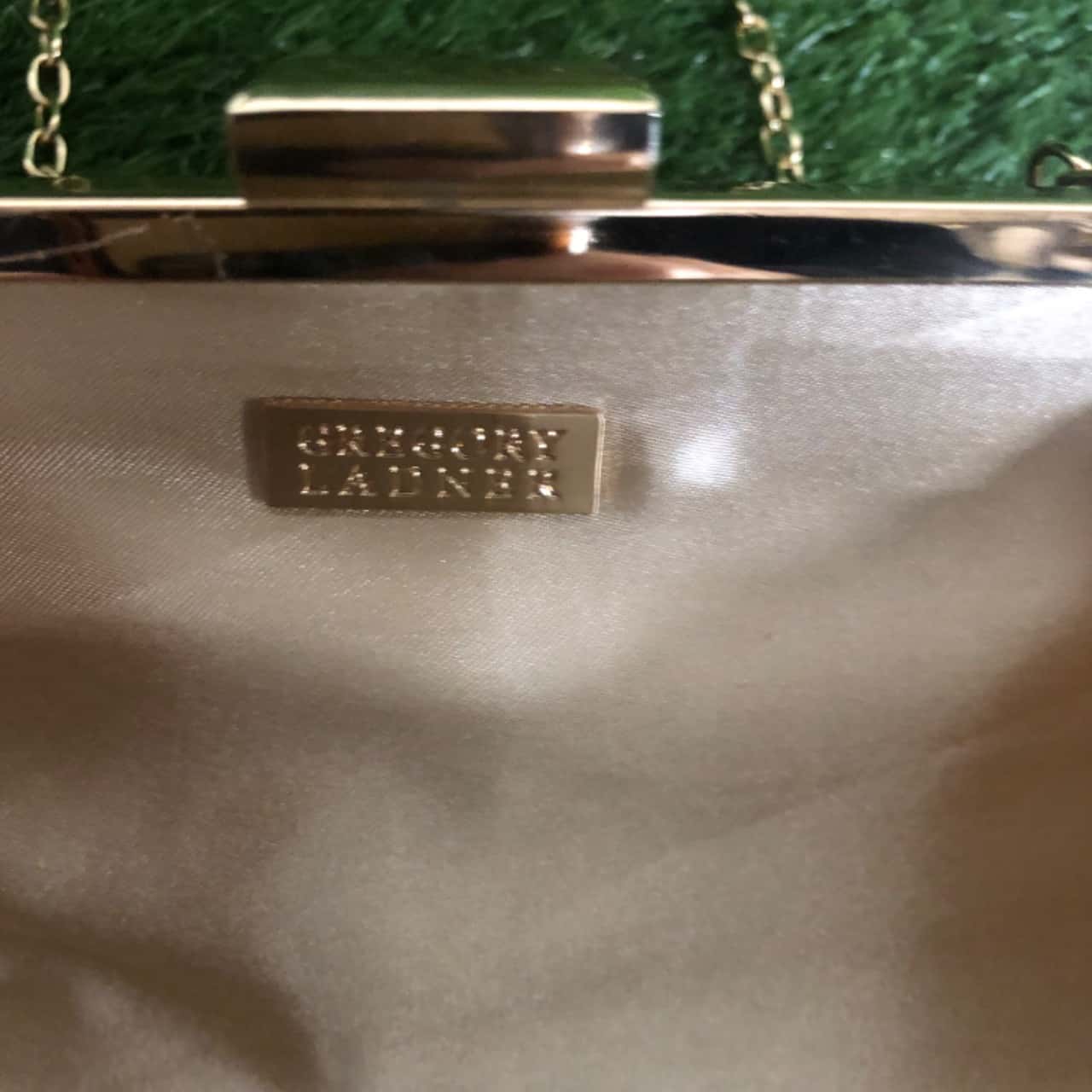 Gregory Ladner Gold Metal Hardcase Clutch Bsg(s)