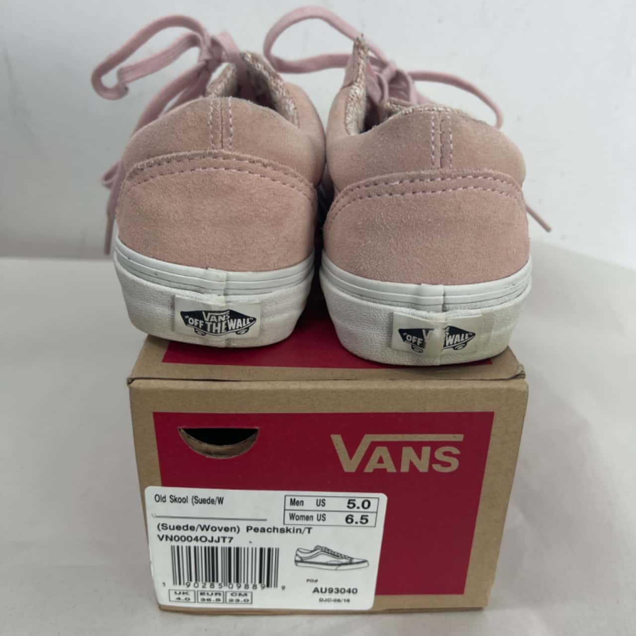 Old skool Vans Size 4 Pink suede shoes (s)
