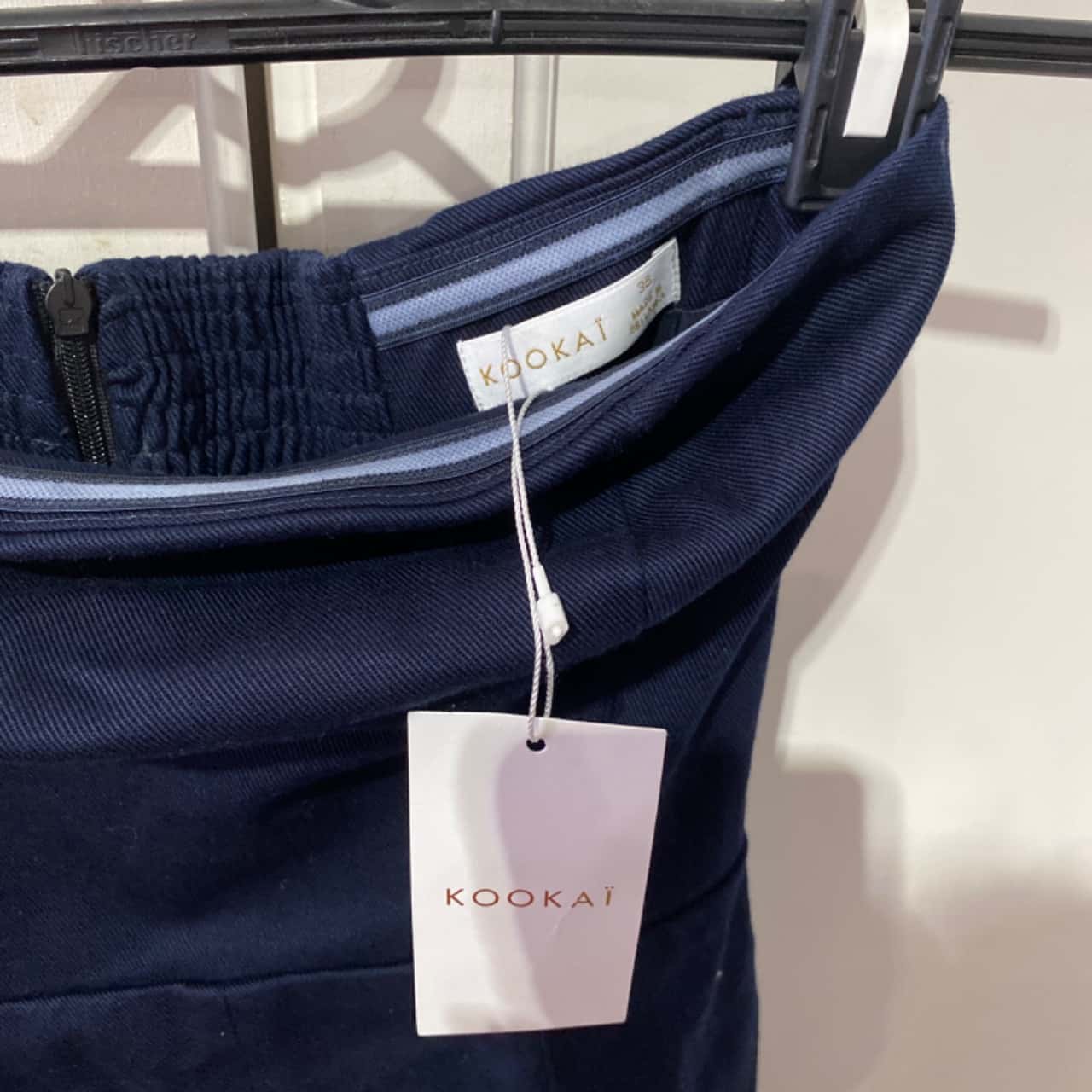 Kookai Womens Size 36 Strapless Navy Blue (s)