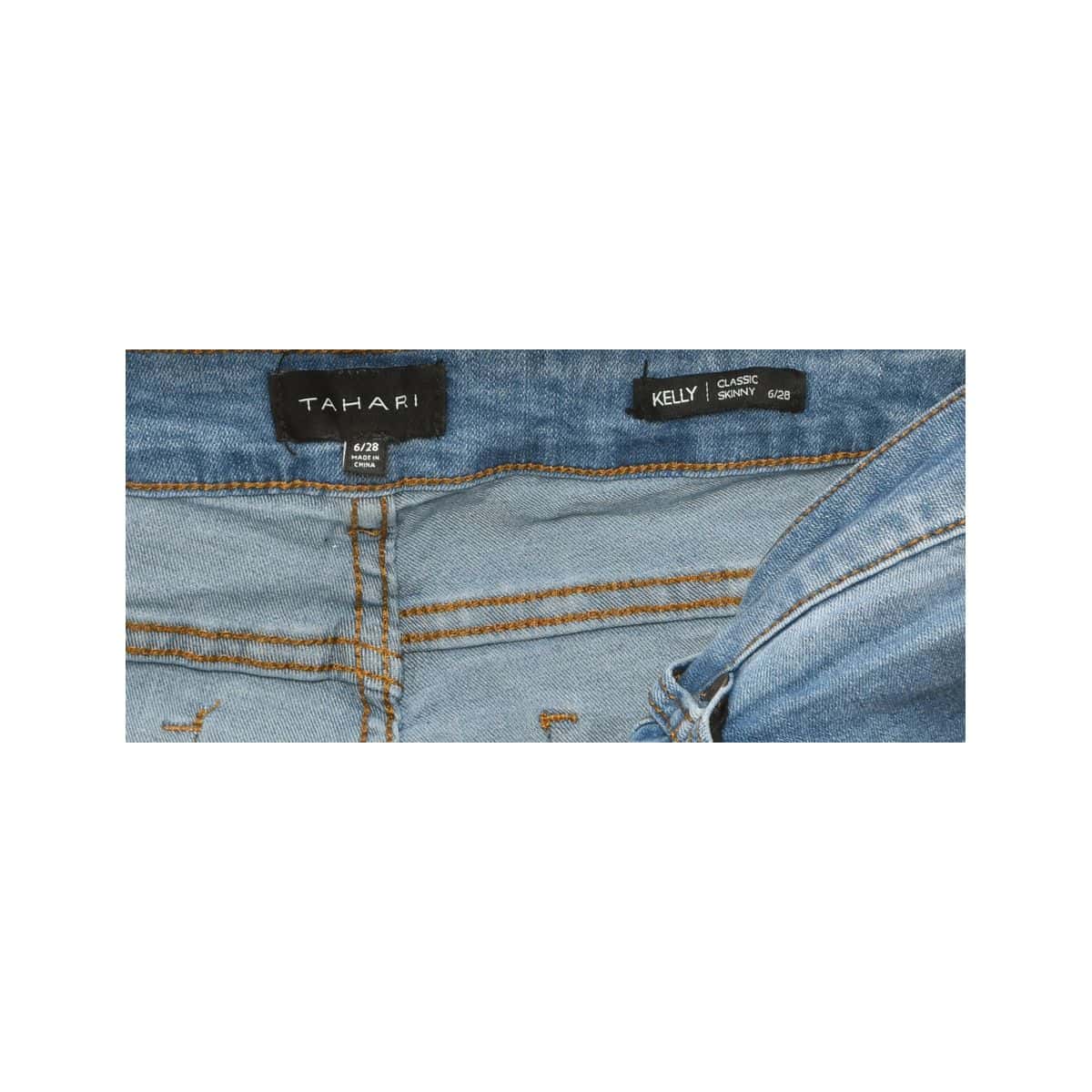 Tahari Womens Size 28 Skinny Jeans Blue (s)