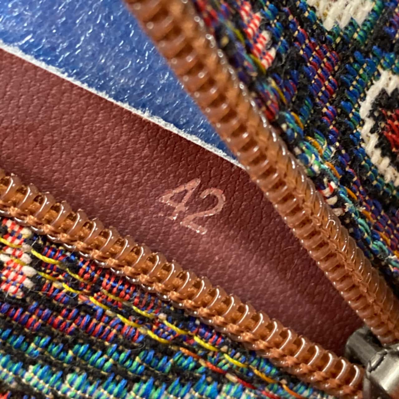 Womens Socofy Size 42 Brown & Multicoloured Embroidered Knee-high Boots(s)