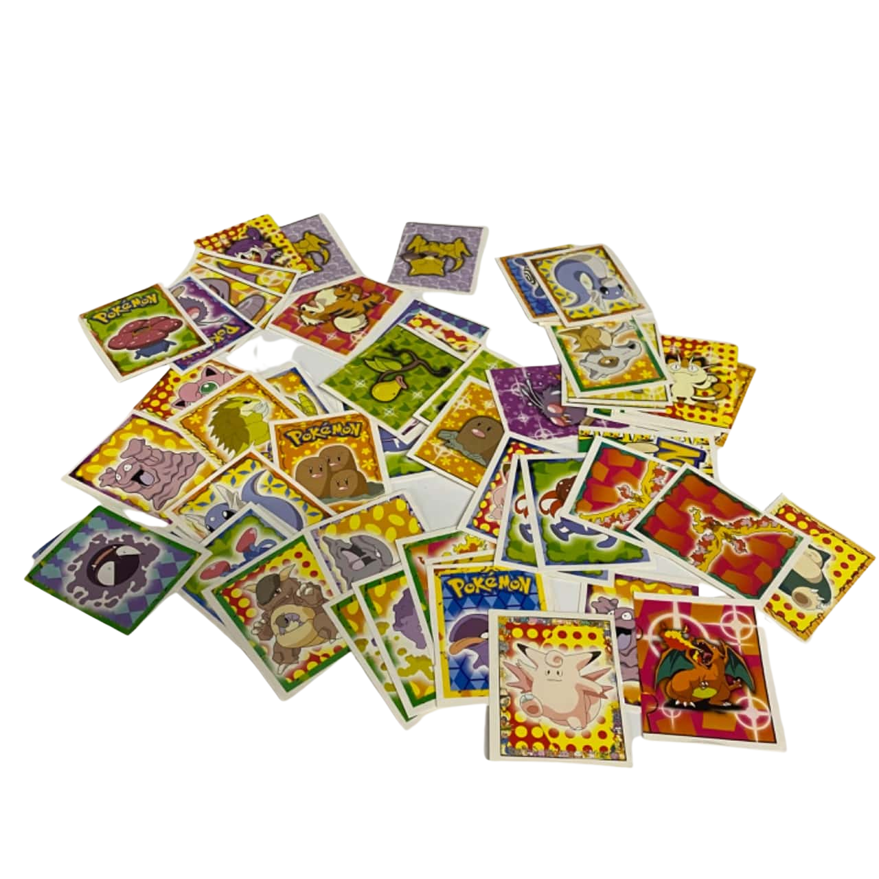 60 Vintage ‘Merlin Collections’ Pokémon Stickers