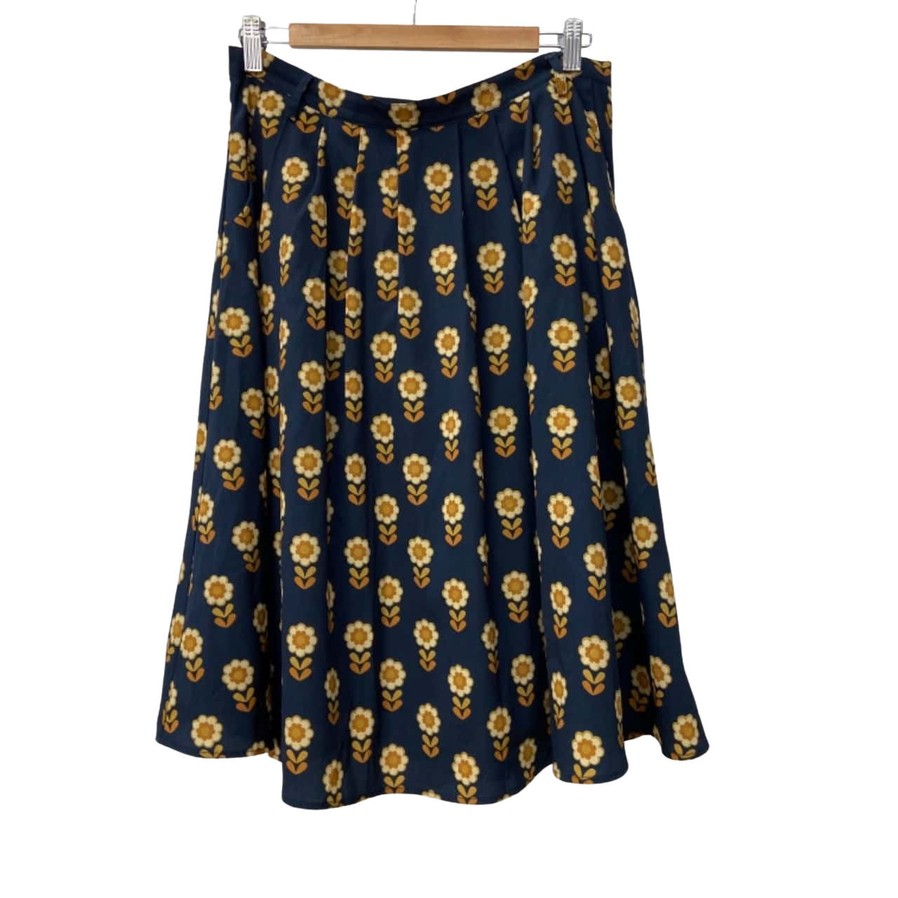 Princess Highway Womens Size 14 A-Line Blue / Floral Skirt (s)