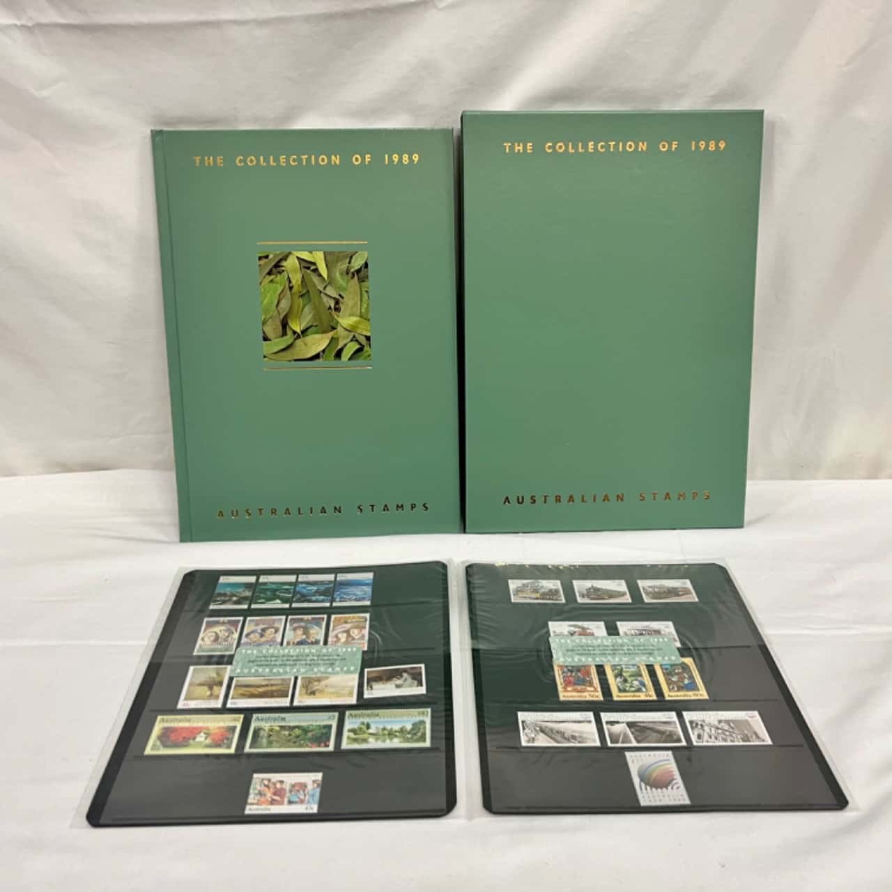 The Collection of 1989 Stamp Hard Covers and sleeve cover of selected ...
