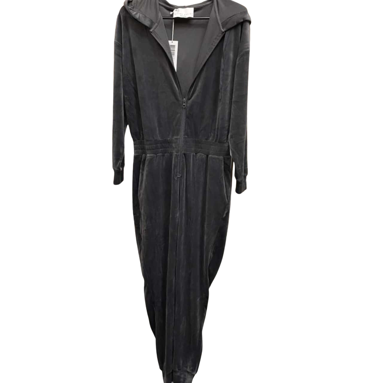 REDUCED Decjuba Womens Size S D-Luxe Velour, Hooded Jumpsuit Grey ...