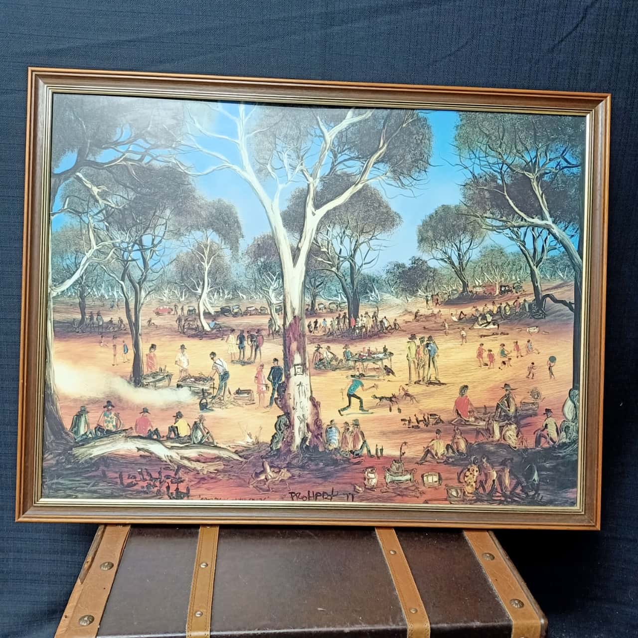 Pro Hart print in frame(s) - Used Very Good | Salvos Stores