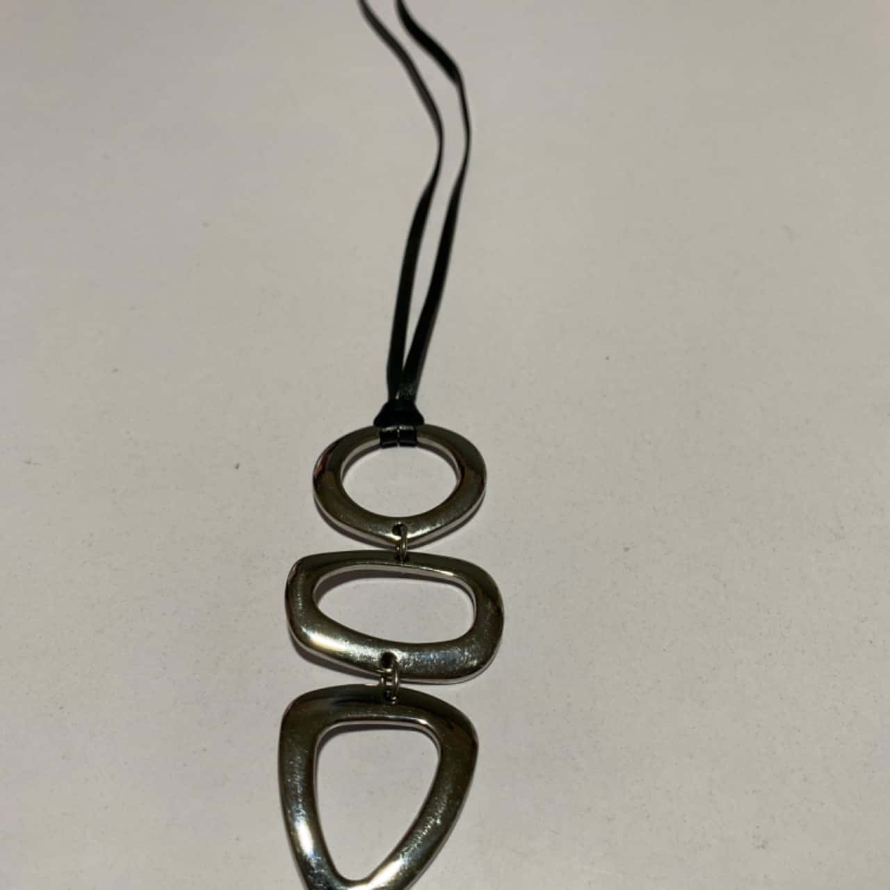 Fossil Womens Necklaces Black / Silver Steel(s)
