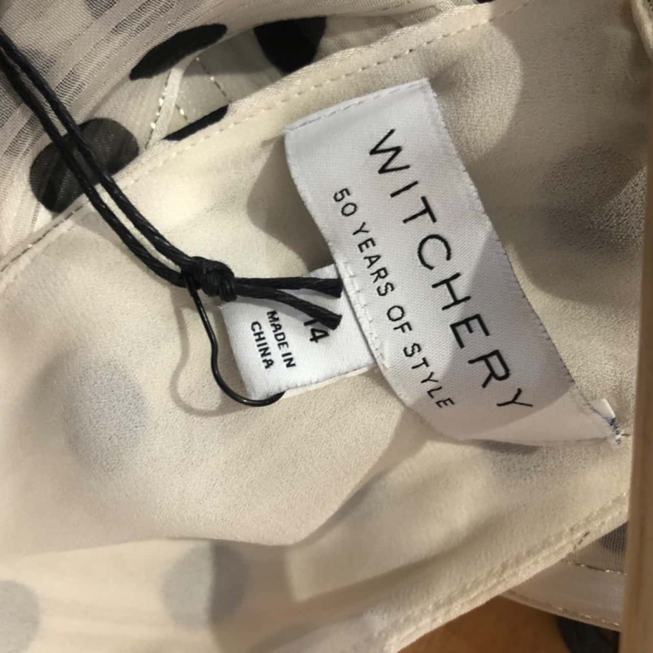 NWT Witchery Size 14 Polka Dot with shimmer (s) - New With Tags ...
