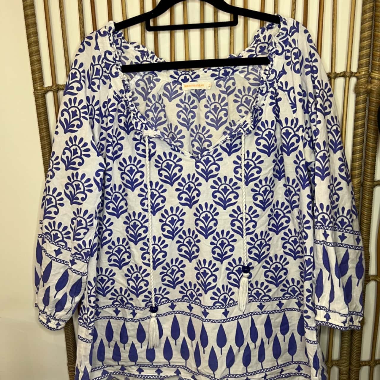 Boom Shankar boho beach top blouse (s)
