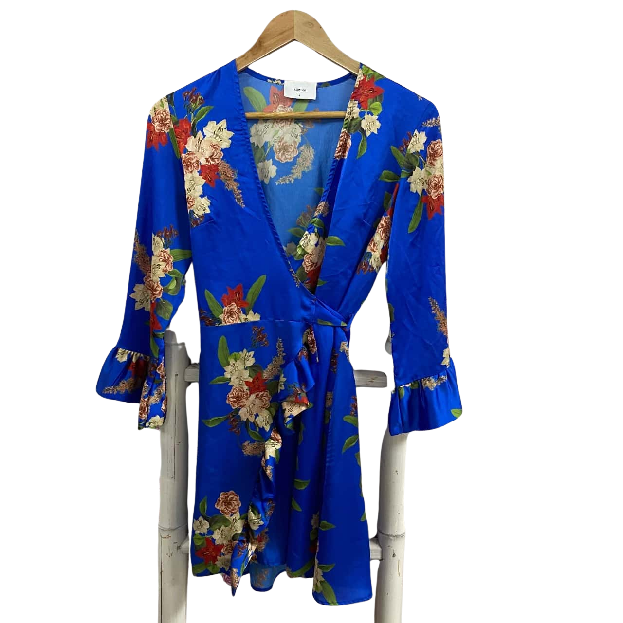 Sheike Womens Size 6 Wrap Mini Dress Floral