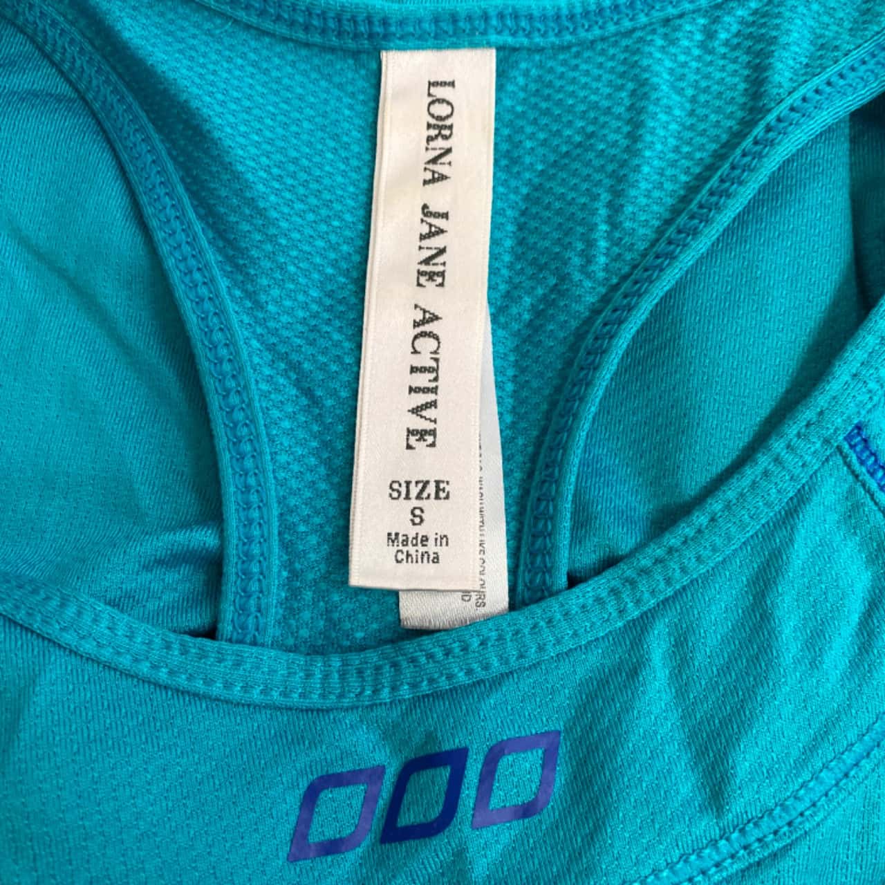 Lorna Jane Womens Size S Singlet Turquoise