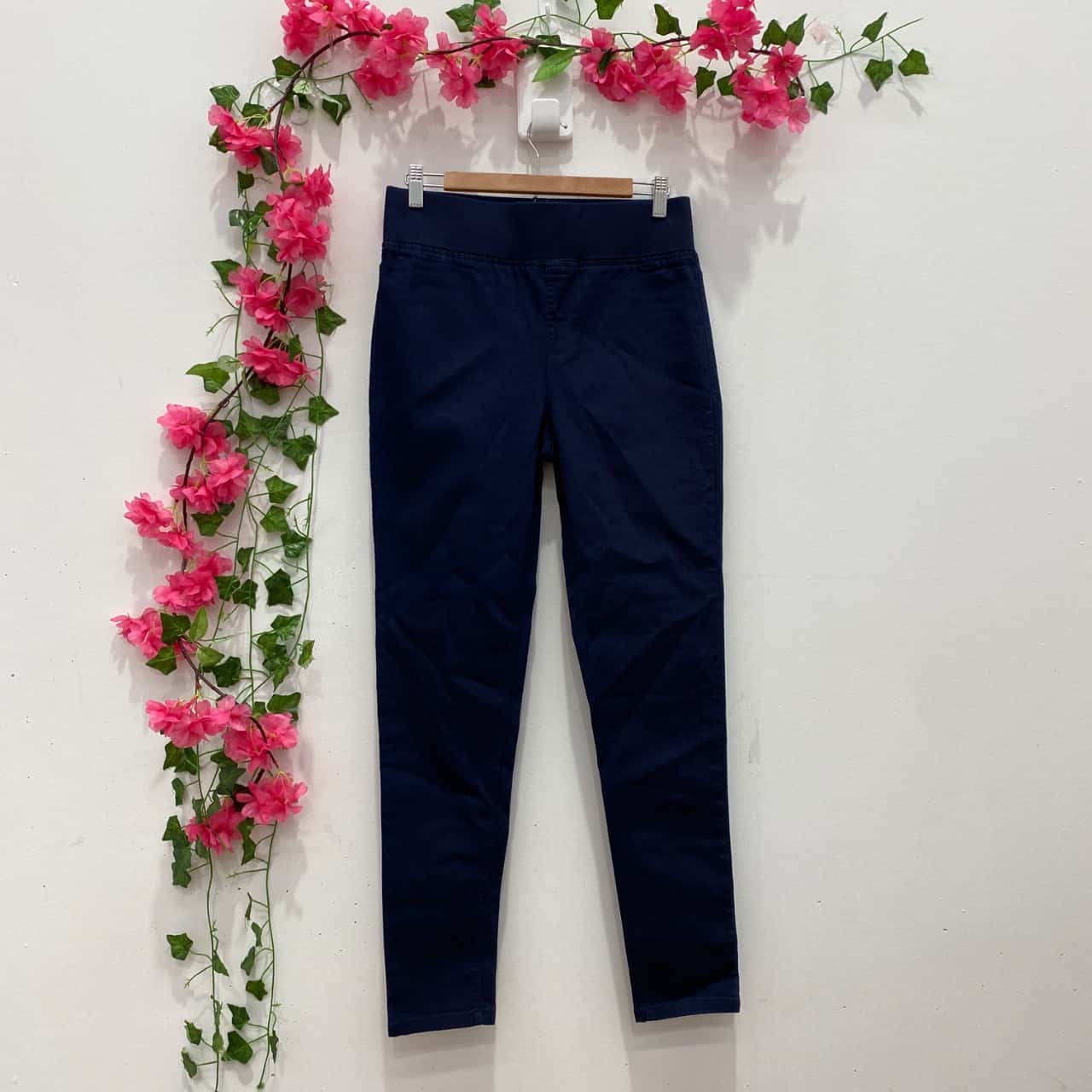Betty Basics Womens Stretch Pants Size 12 Navy