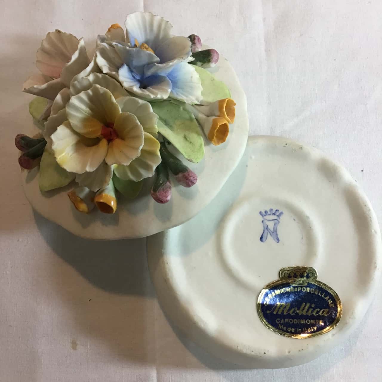 Capodimonte Porcelain Trinket Box(s)