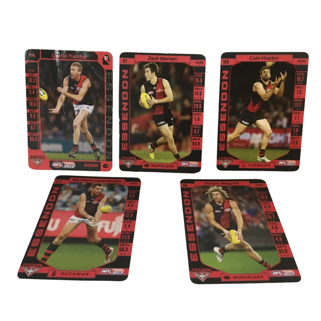 ESsendon AFL Collectors Cards x 5