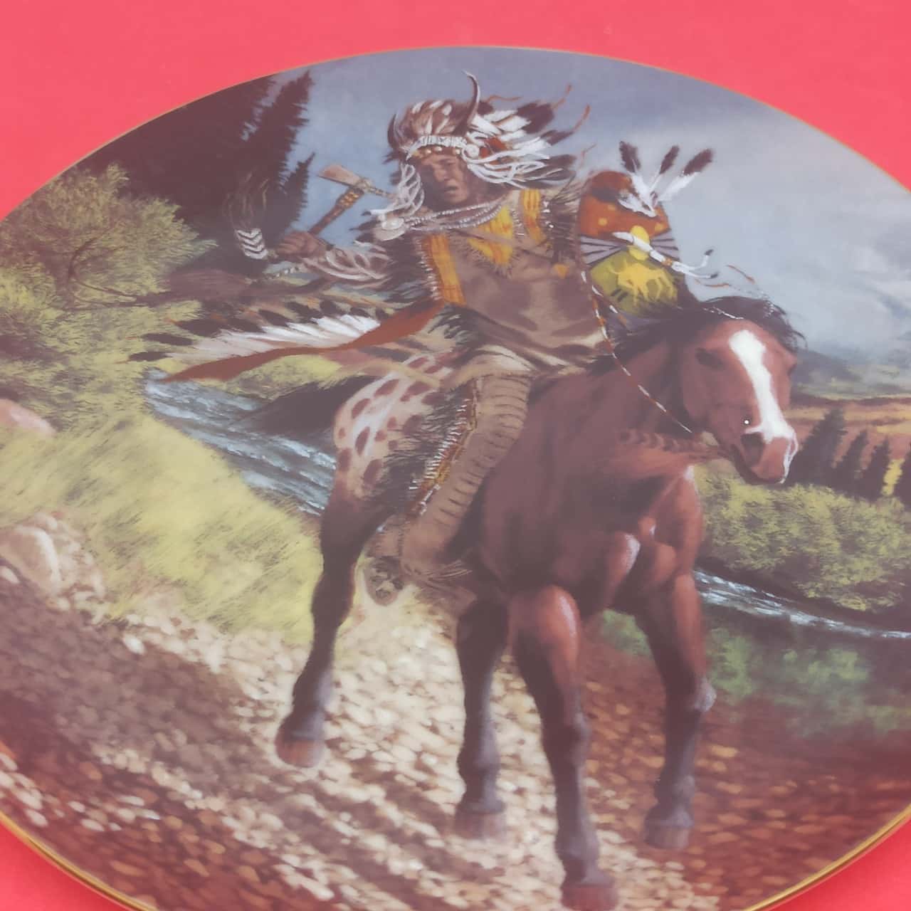 Triumphant Warrior Collectors plate. Western Heritage Musuem. Limited ...
